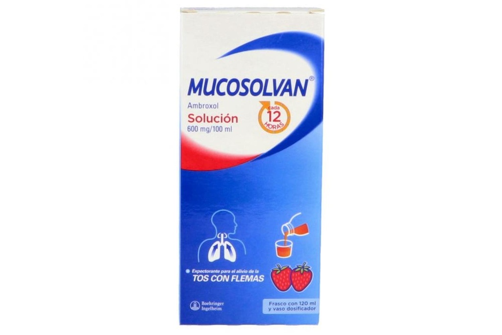 Mucosolvan Solución 600 Mg/ 100 Ml Caja Con Frasco Con 120 Ml Sabor ...